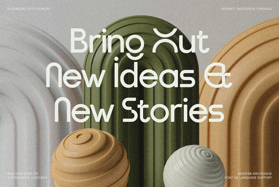 Refract Typeface Font - YouWorkForThem