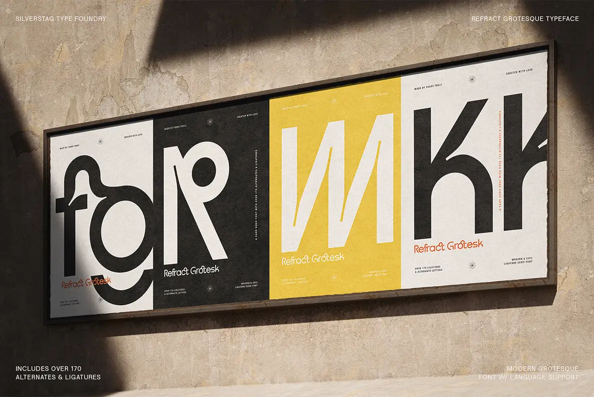 Refract Typeface Font - YouWorkForThem