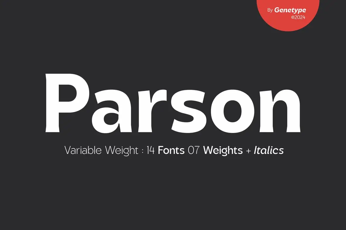 Parson Font - YouWorkForThem
