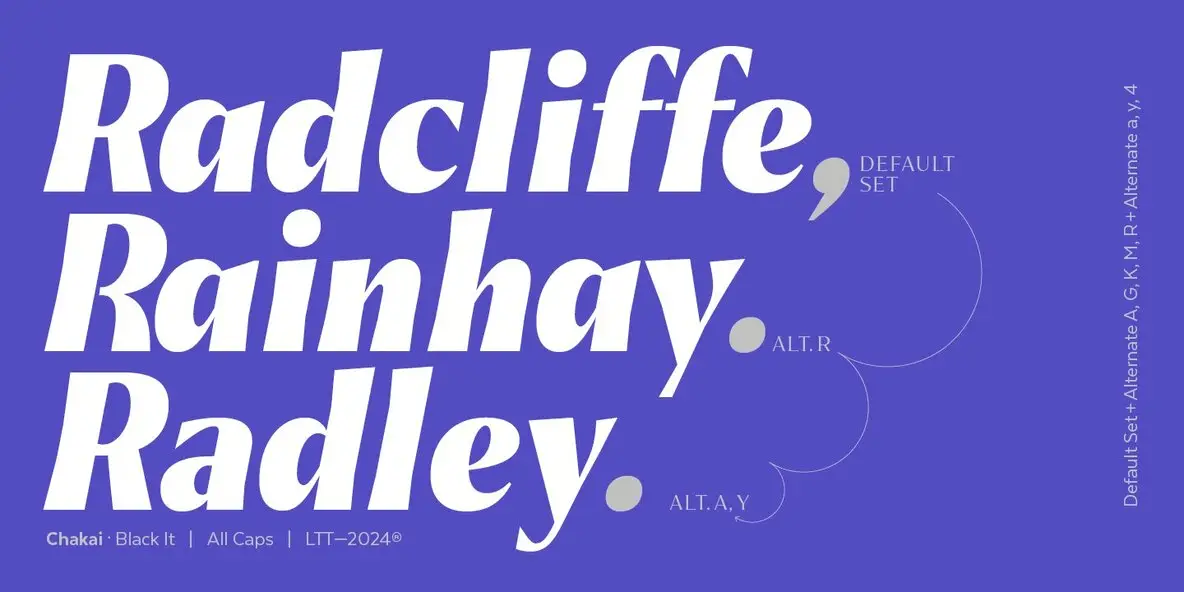 Chakai Font - YouWorkForThem