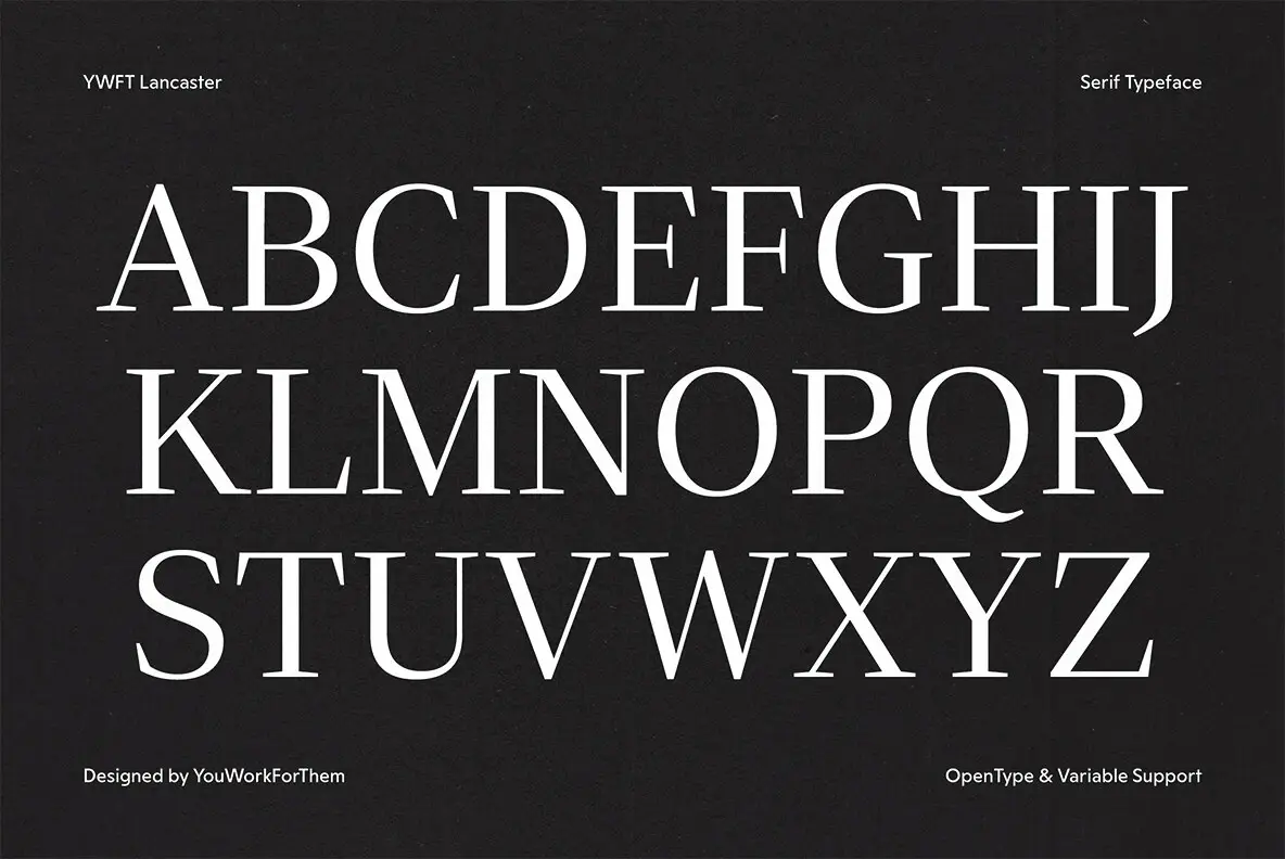 YWFT Lancaster Font - YouWorkForThem