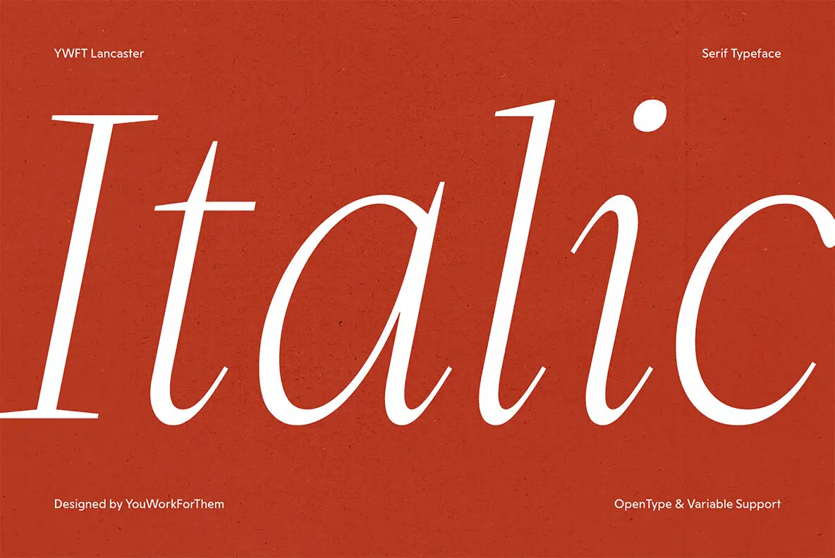 YWFT Lancaster Font - YouWorkForThem