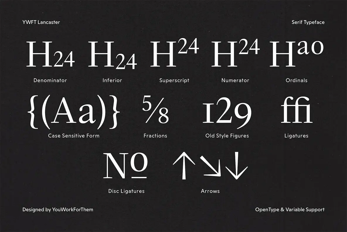 YWFT Lancaster Font - YouWorkForThem