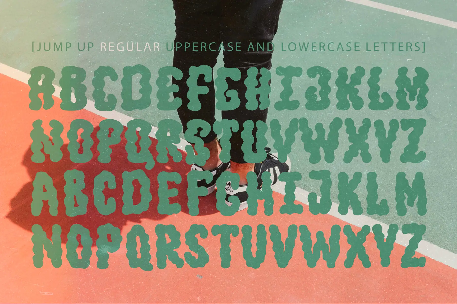 Jump Up Font - YouWorkForThem