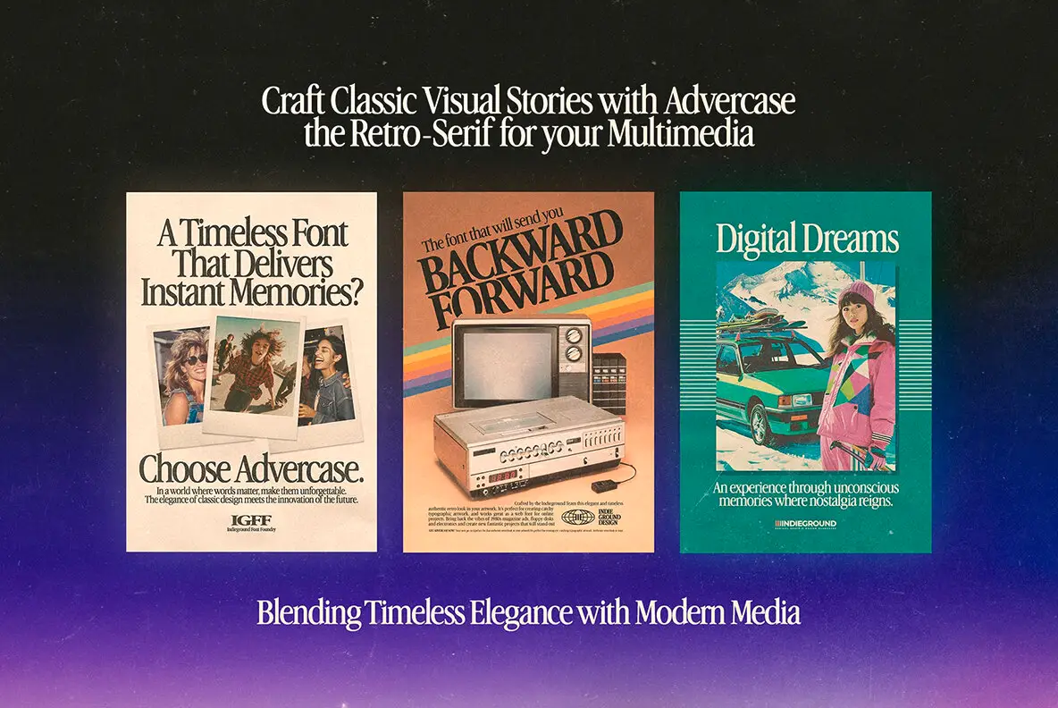 Advercase Font - FontPath