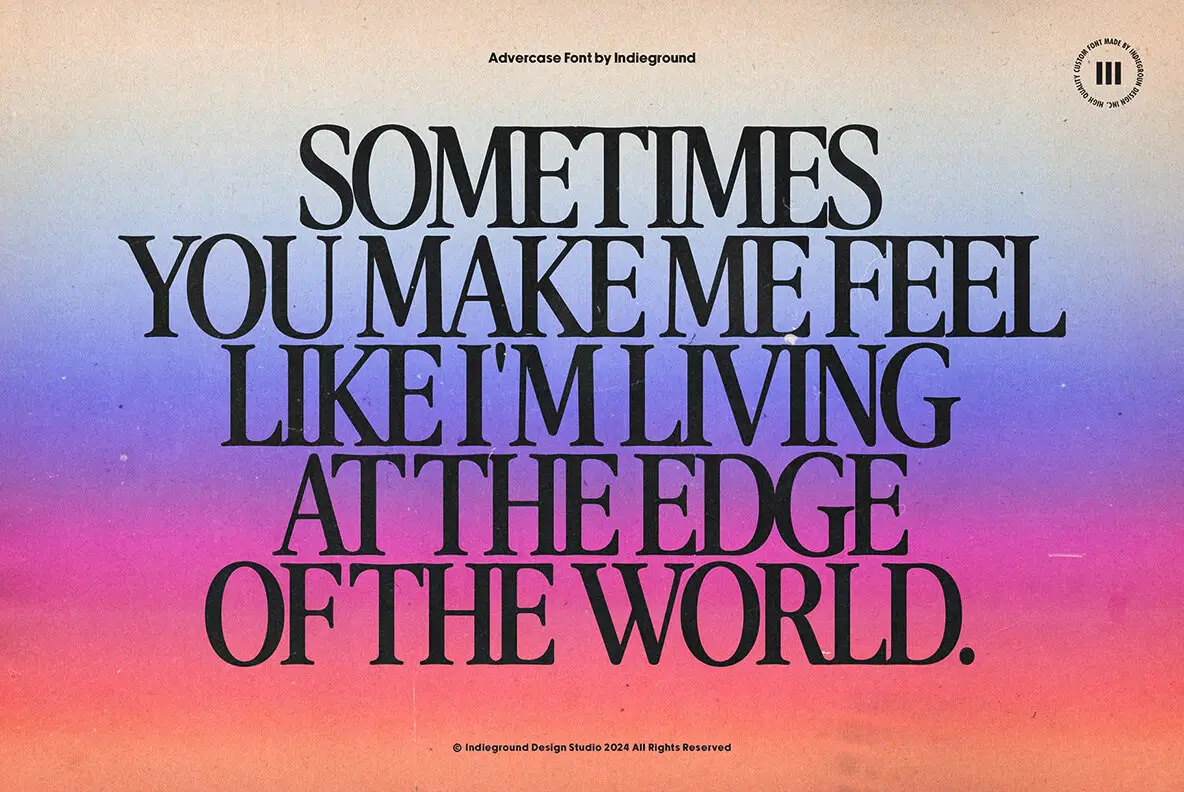 Advercase Font - FontPath