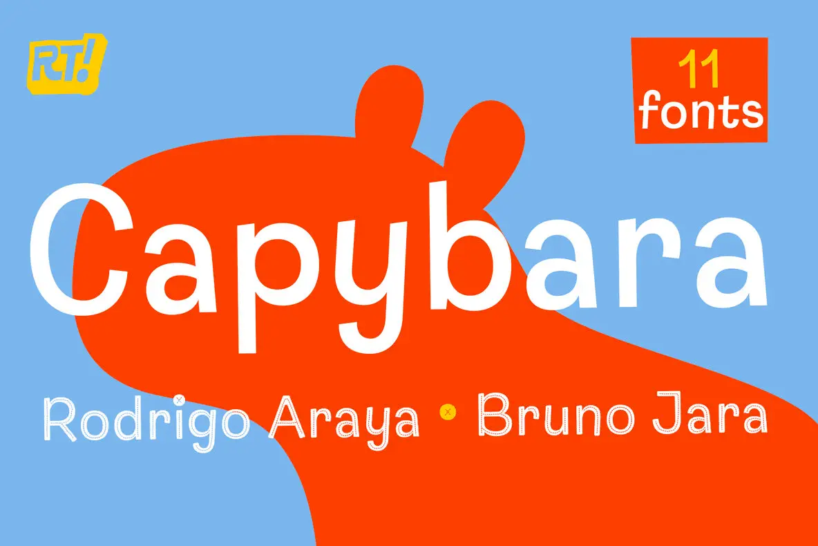 Capybara Font - YouWorkForThem