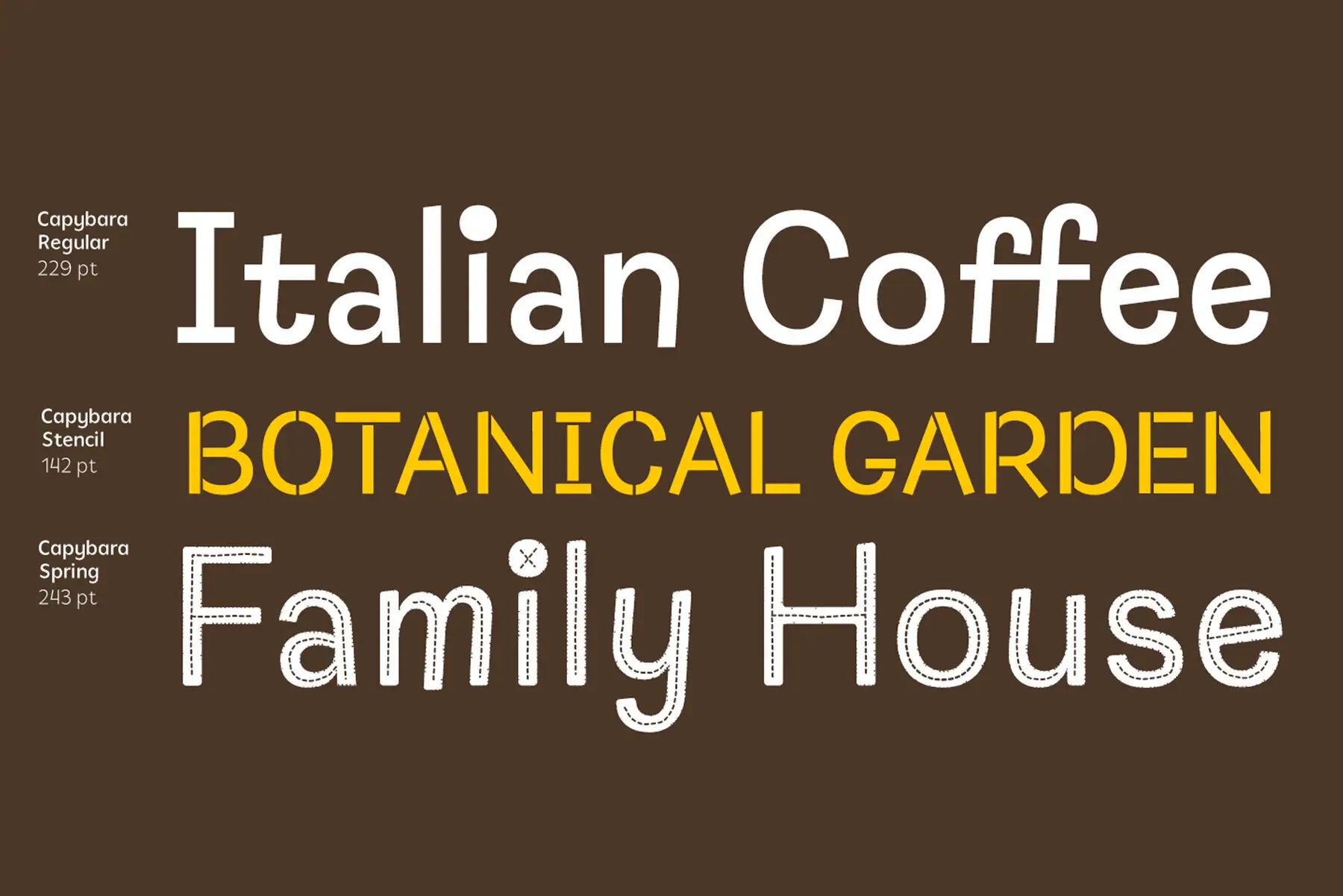 Capybara Font - YouWorkForThem