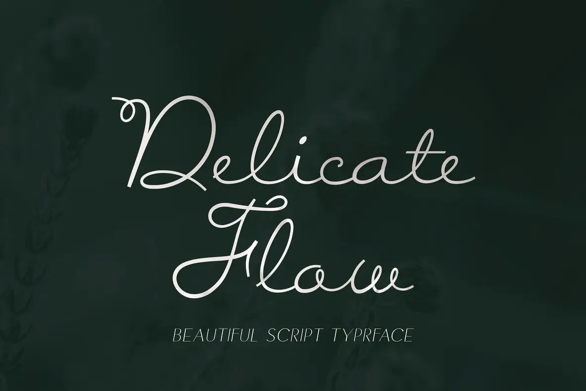 Delicate Flow Font - YouWorkForThem