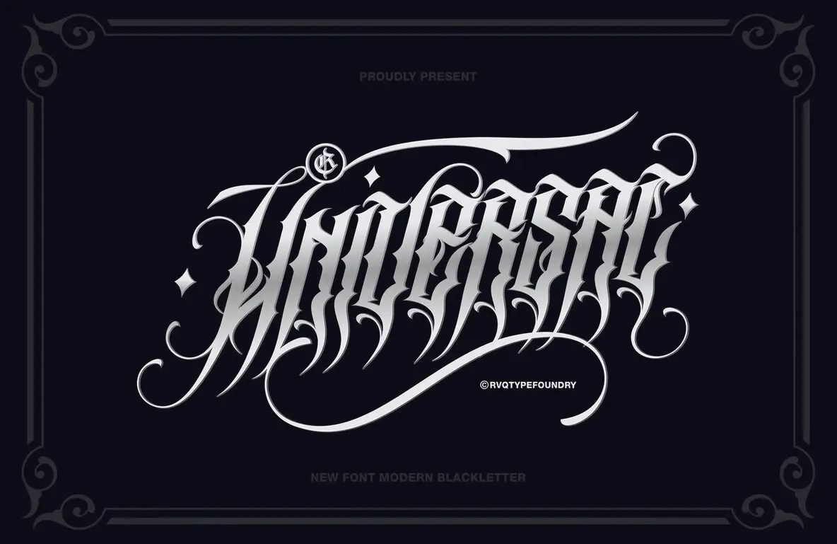 Universal Blackletter Font - YouWorkForThem