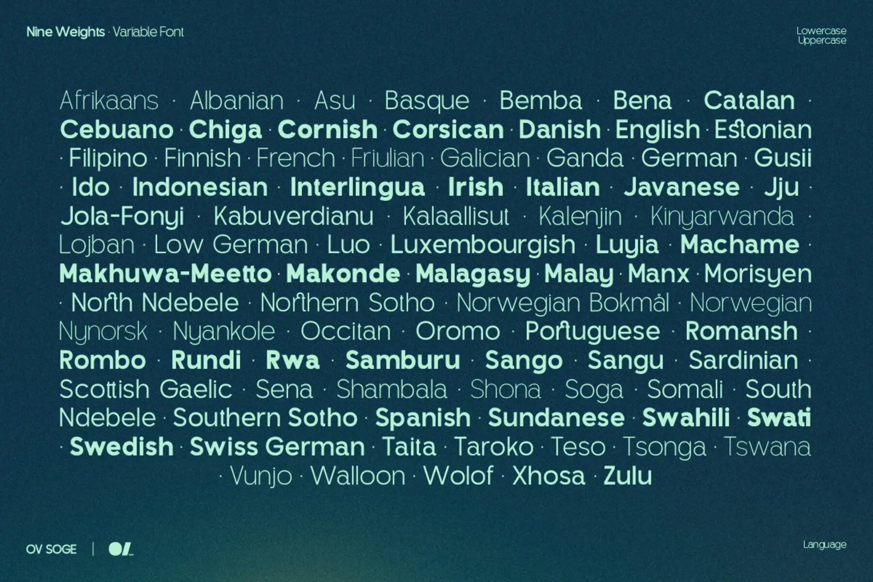 OV Soge Font - YouWorkForThem