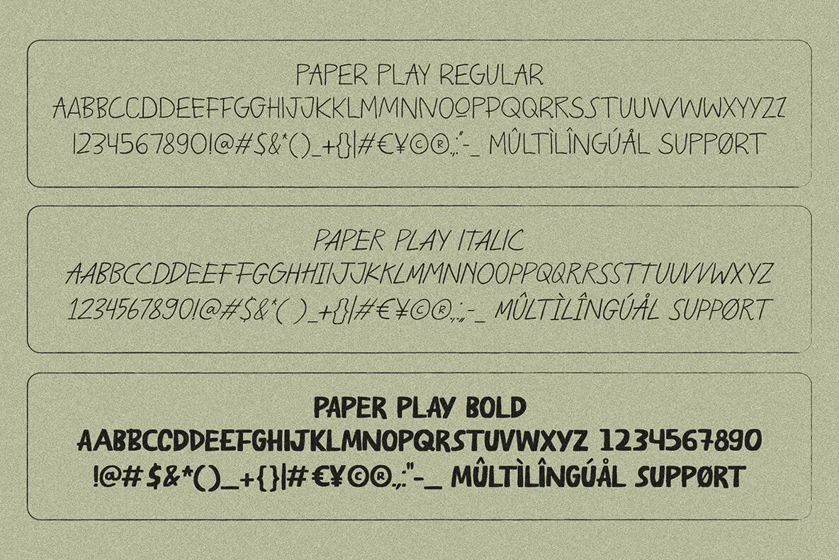 Paper Play Font - YouWorkForThem