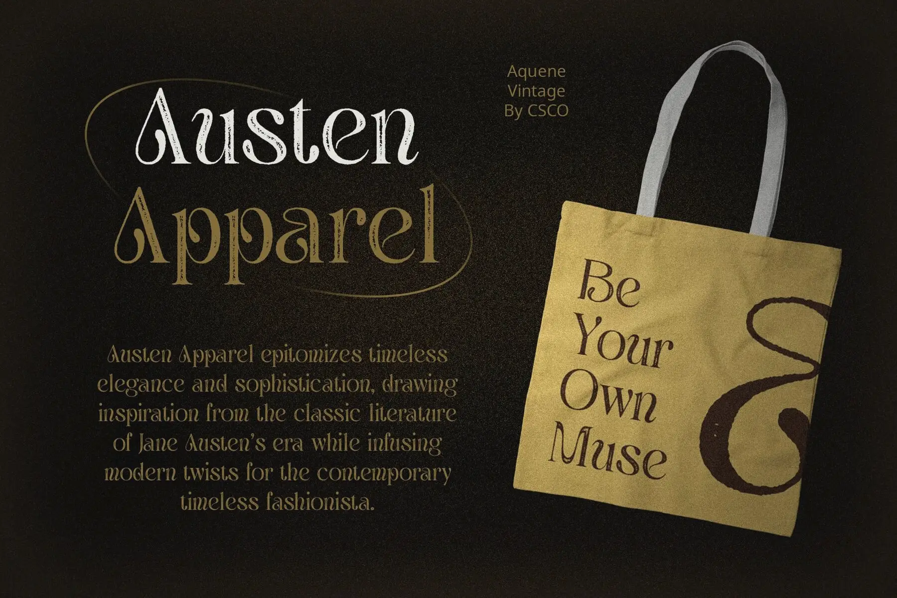 Aquene Vintage Font - YouWorkForThem