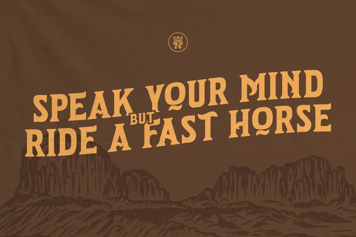 MN Modester Font - YouWorkForThem