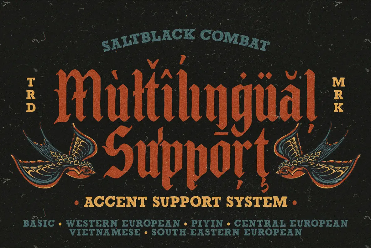 Salt Black Combat Font - YouWorkForThem