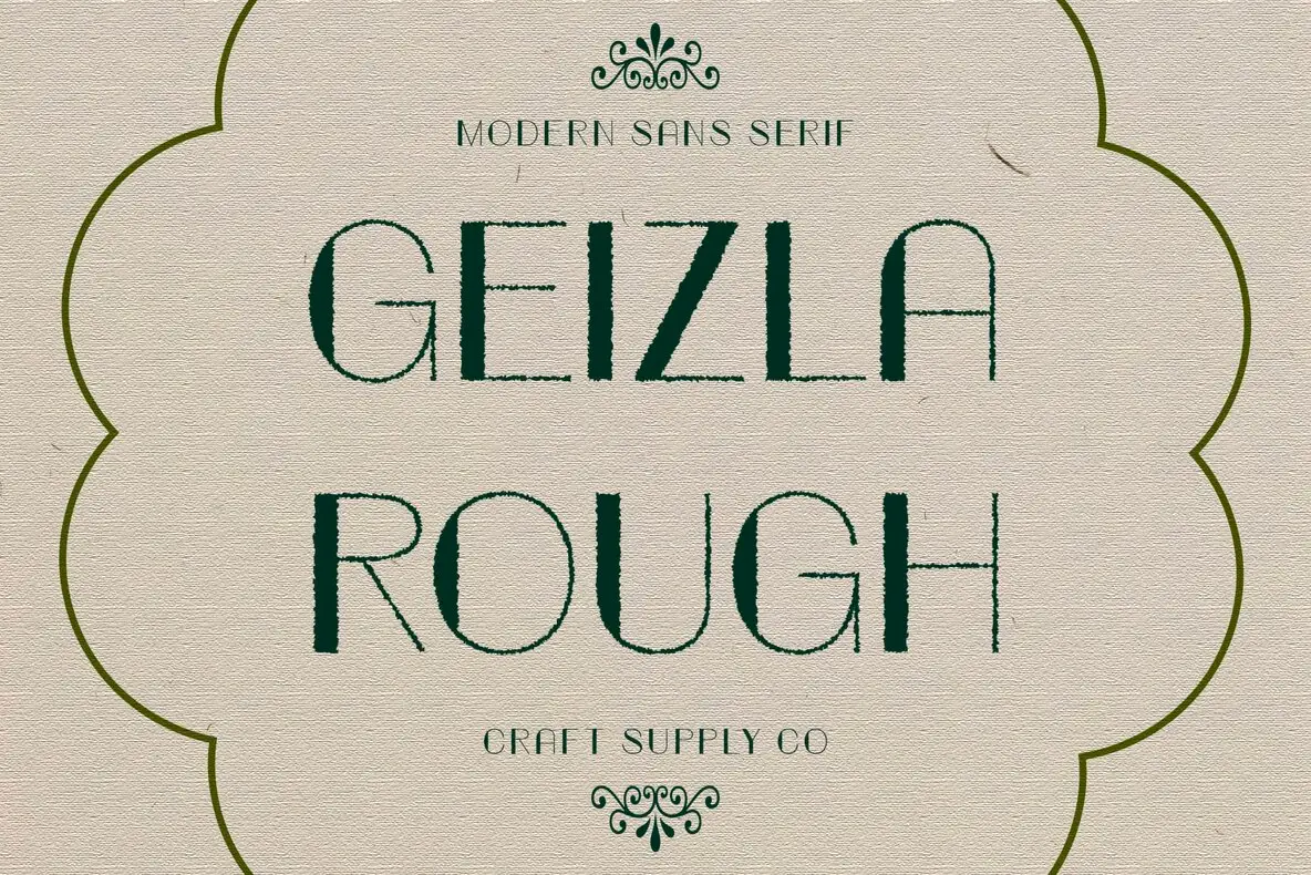Geizla Rough Font - YouWorkForThem