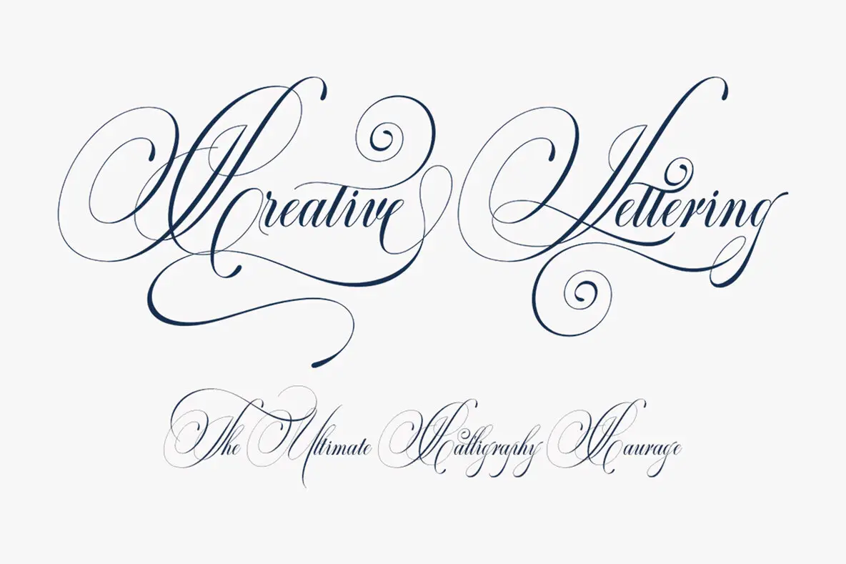 Classical Calligraphy Font - YouWorkForThem