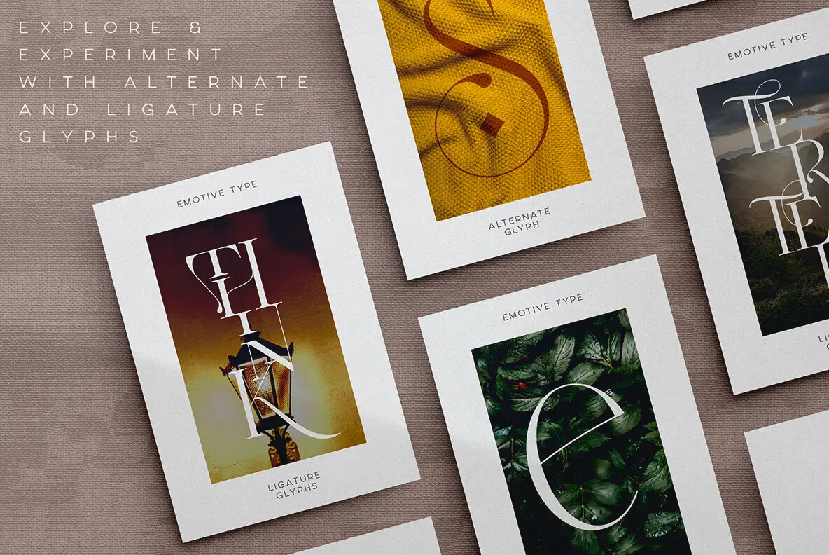 Emotive Type Font - YouWorkForThem