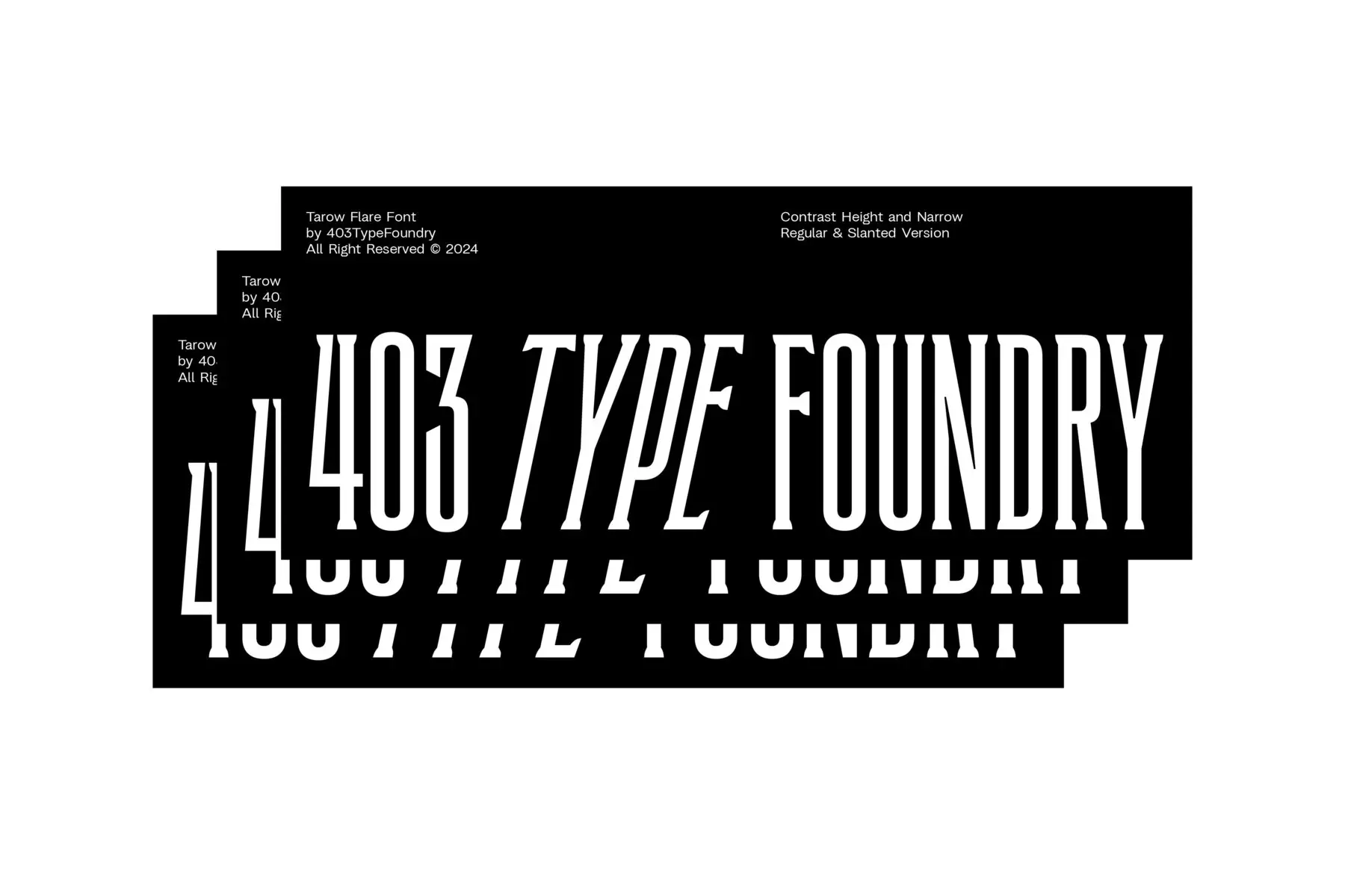 403 Tarow Flare Font - FontPath