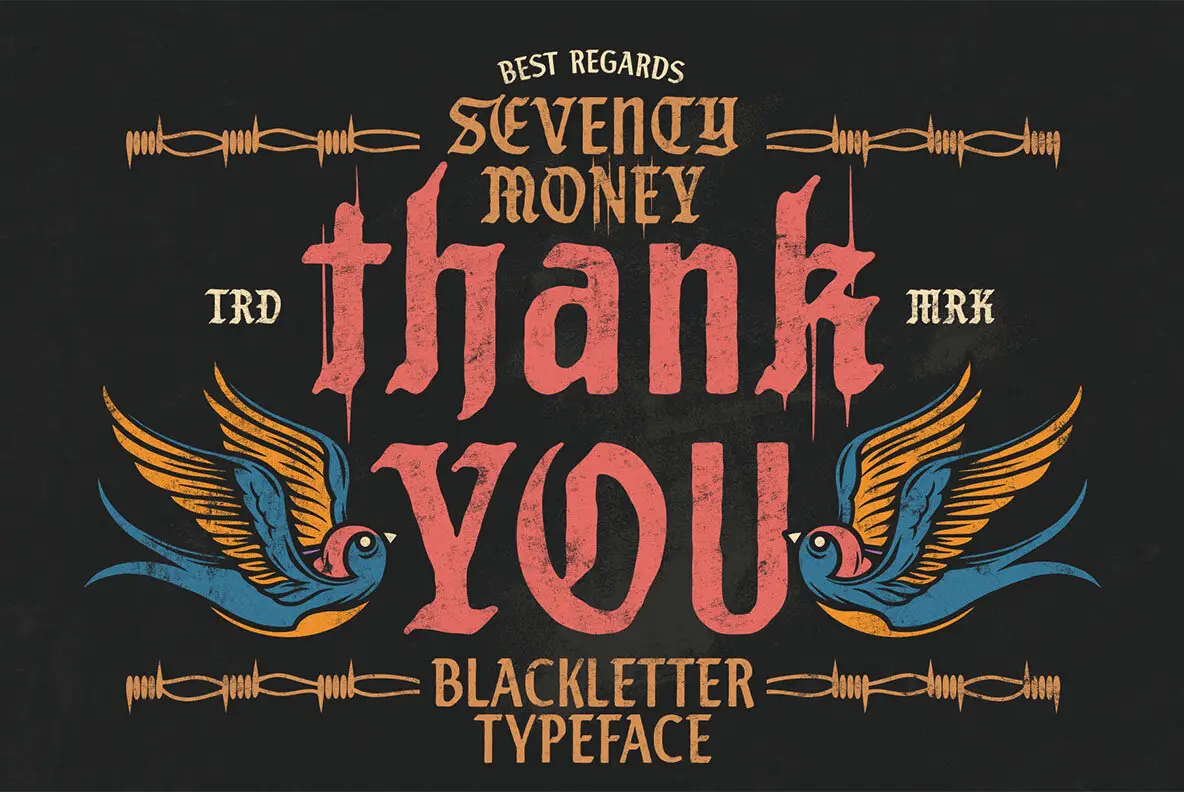 Seventy Money Font - YouWorkForThem