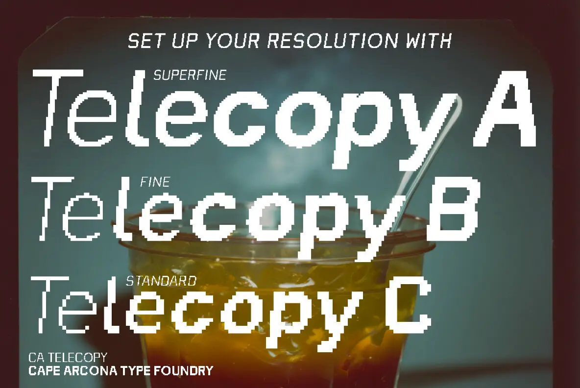 CA Telecopy Font - YouWorkForThem