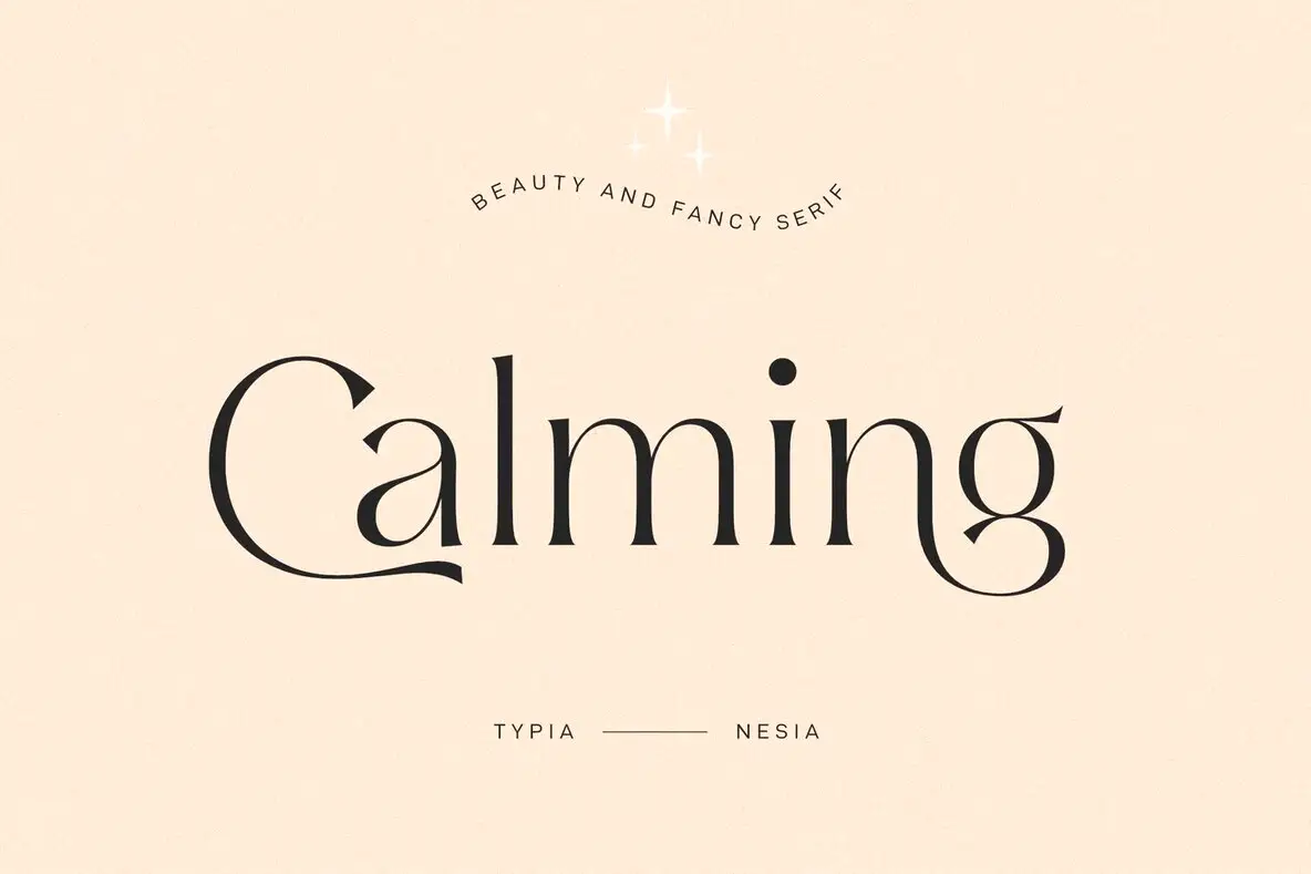 Calming Font - YouWorkForThem