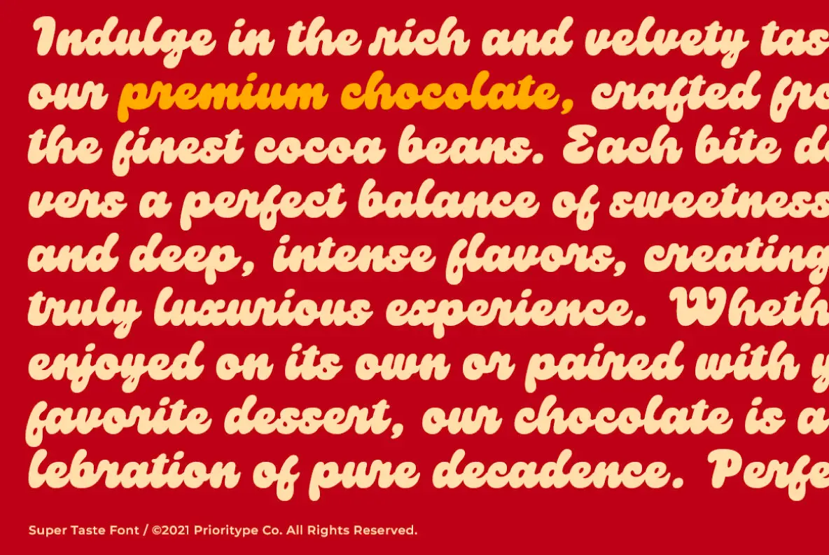 Super Taste Font - FontPath