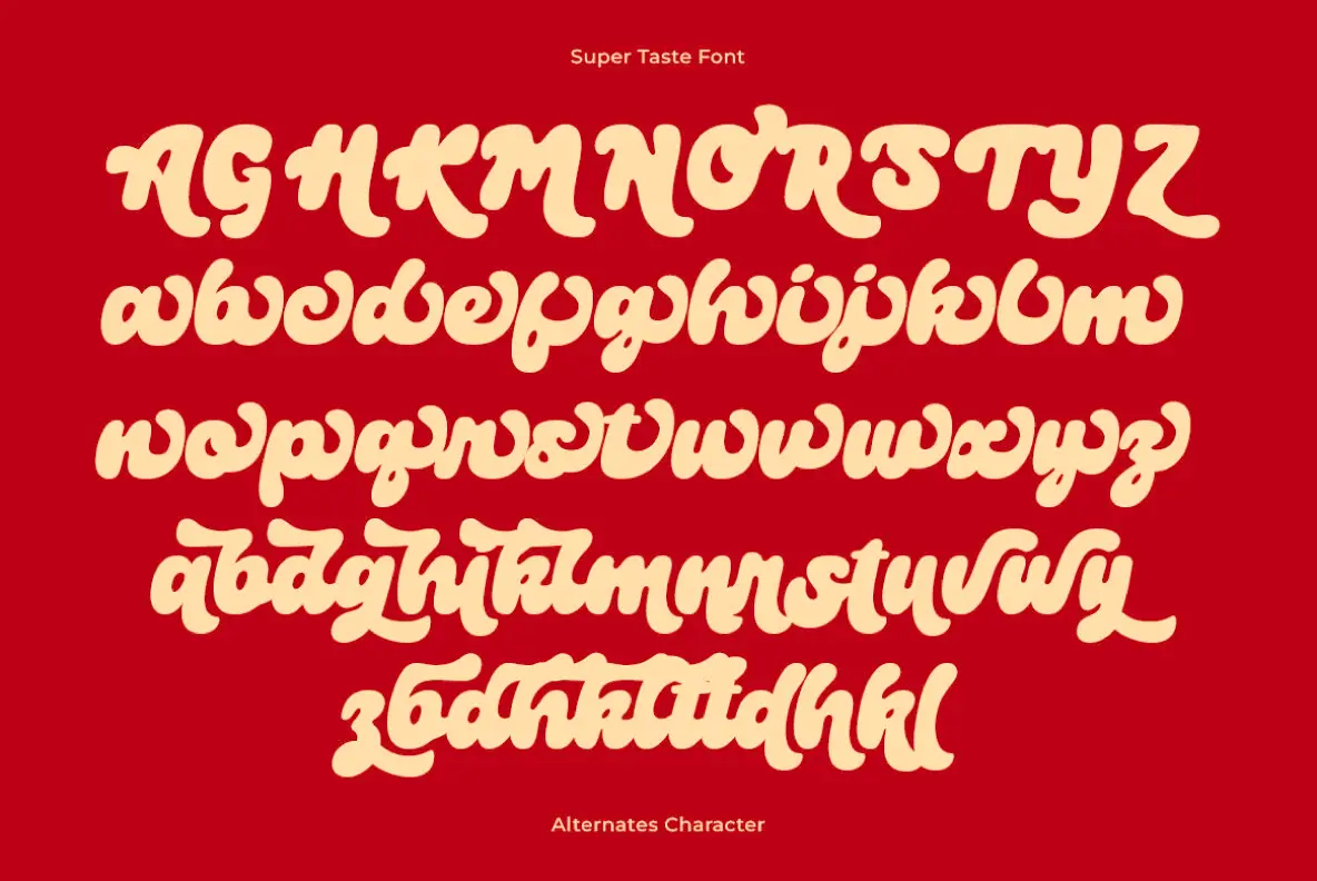 Super Taste Font - YouWorkForThem