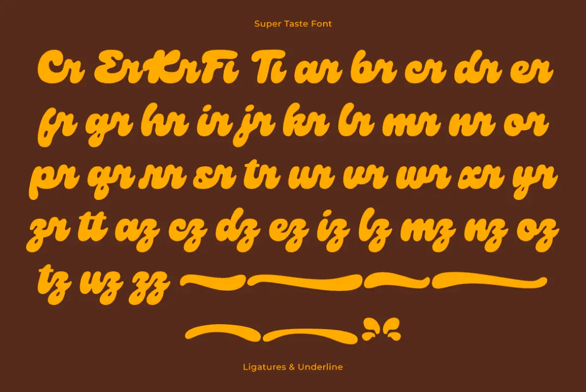 Super Taste Font - YouWorkForThem