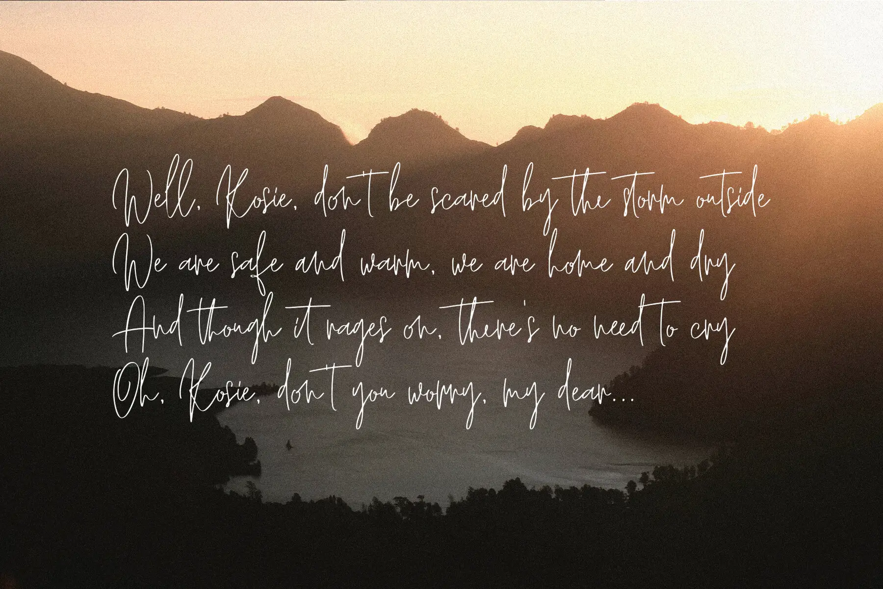 Rosie Signature Font - YouWorkForThem