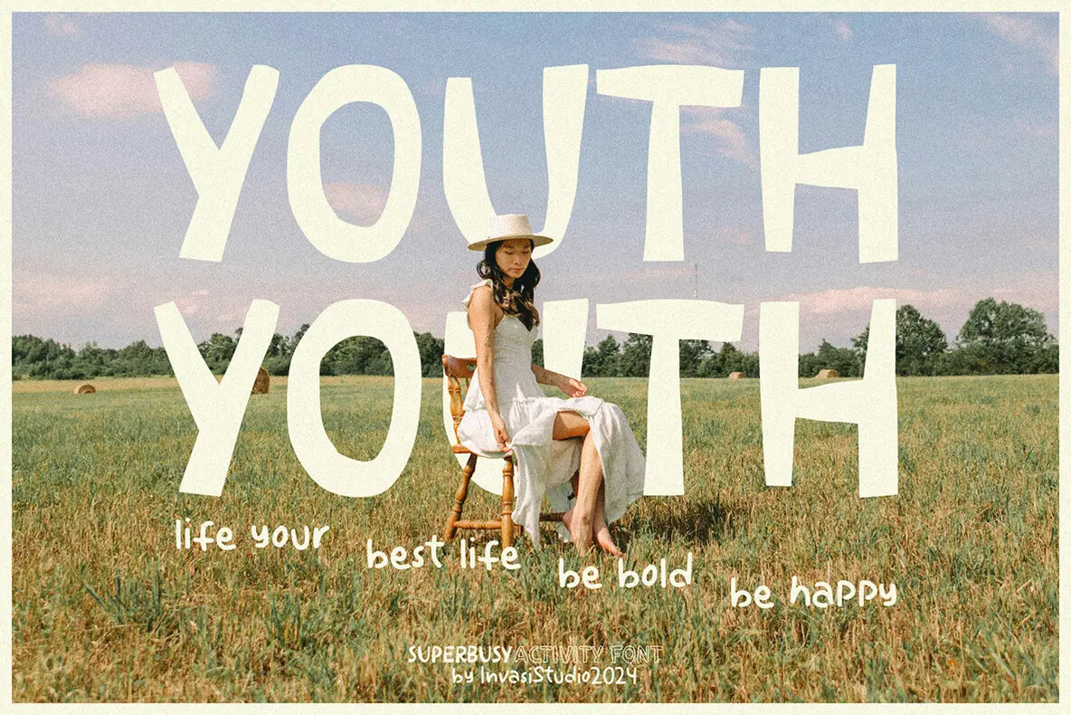 Superbusy Activity Font - YouWorkForThem