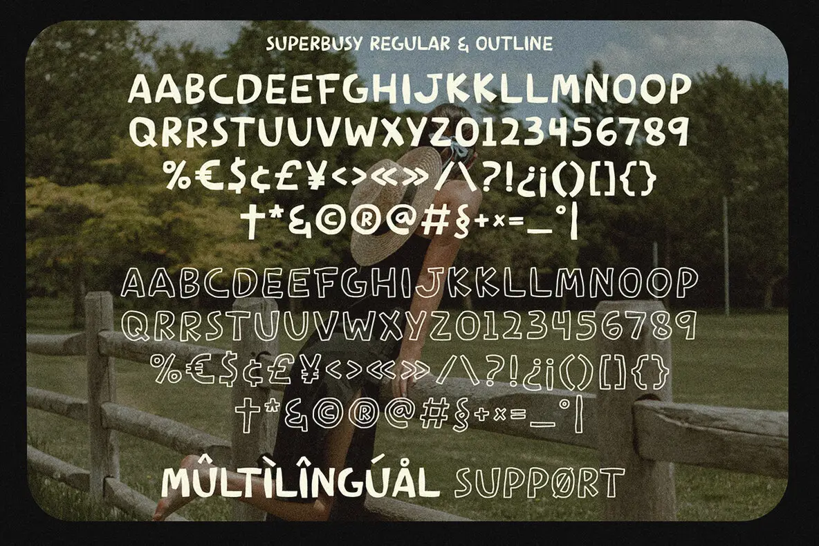 Superbusy Activity Font - YouWorkForThem