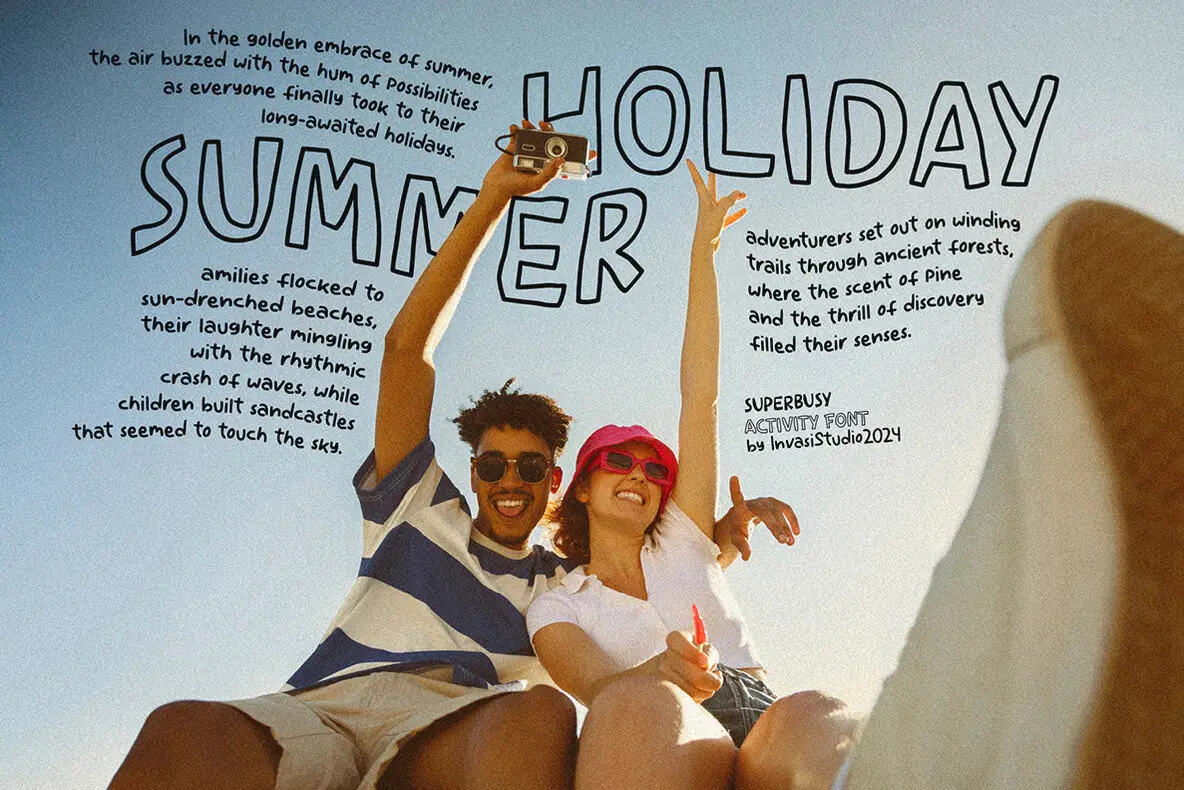 Superbusy Activity Font - YouWorkForThem