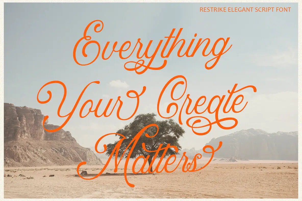 Restrike Font - YouWorkForThem