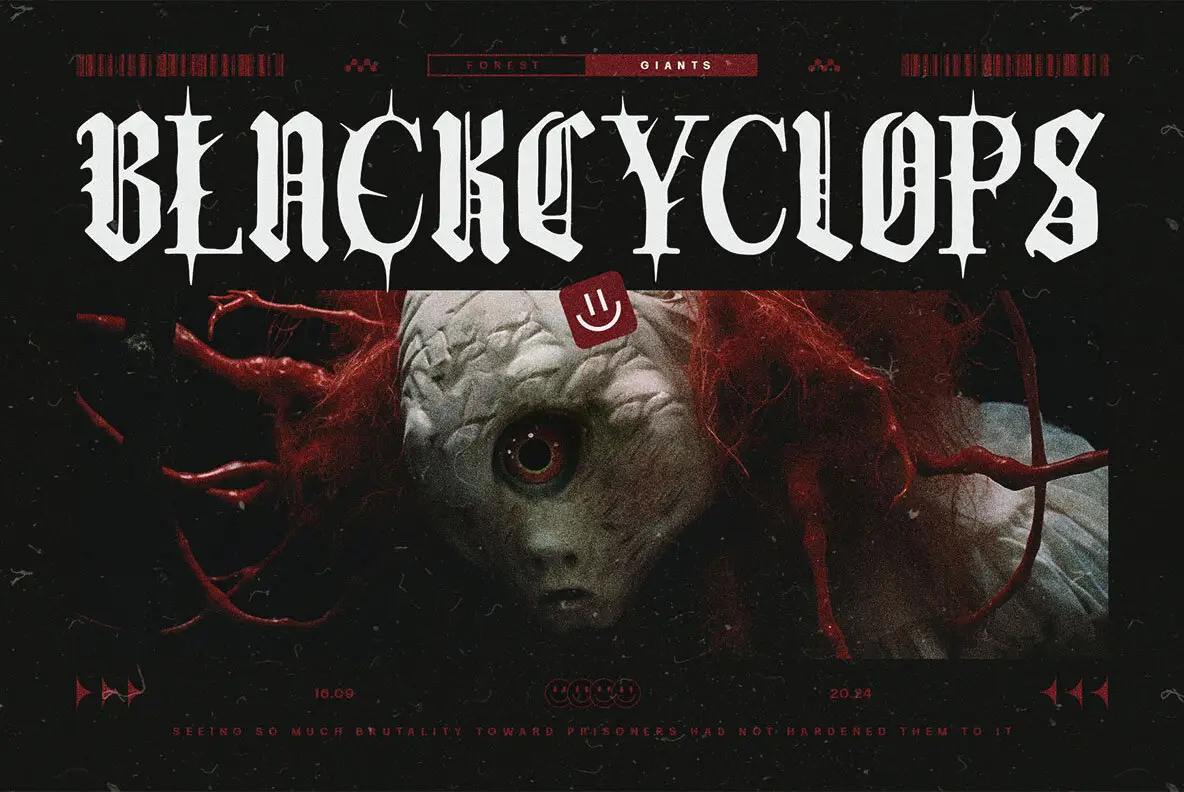 Dark Brutal Font - YouWorkForThem