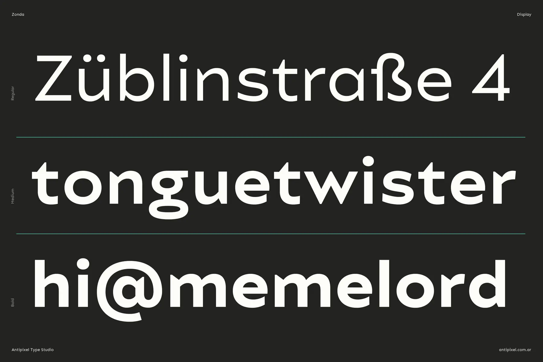 Zonda Font - YouWorkForThem