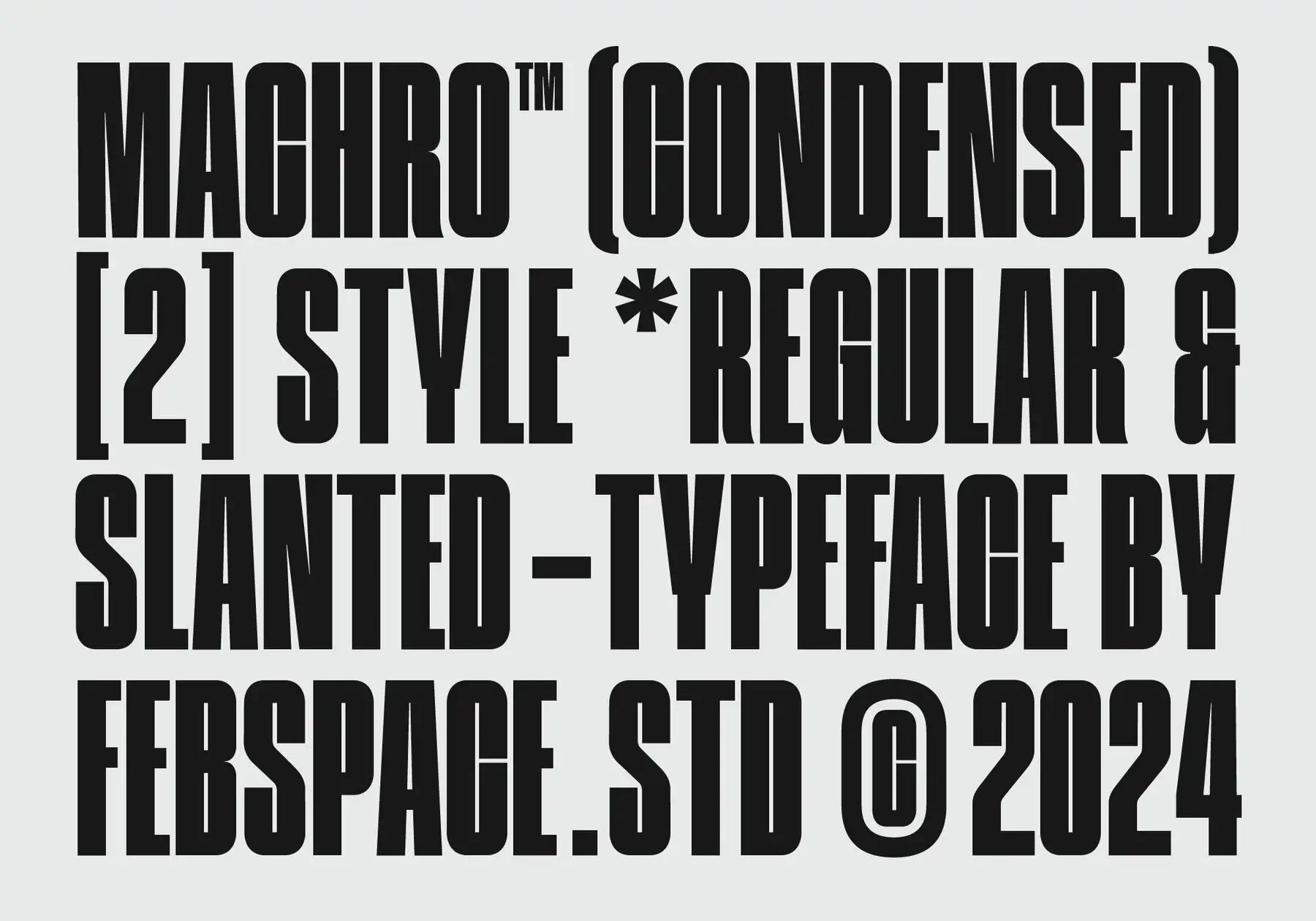 FBS Machro Font - FontPath