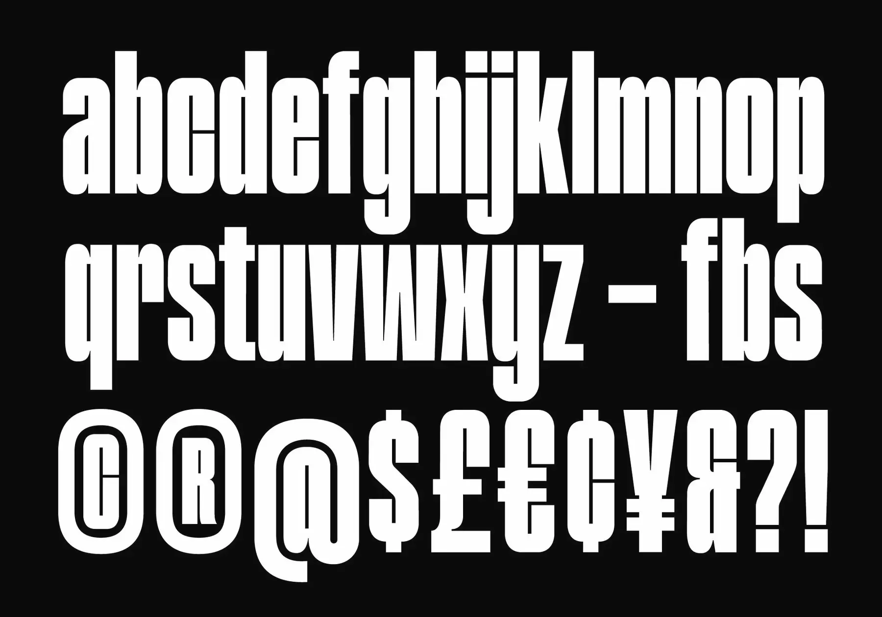 FBS Machro Font - YouWorkForThem