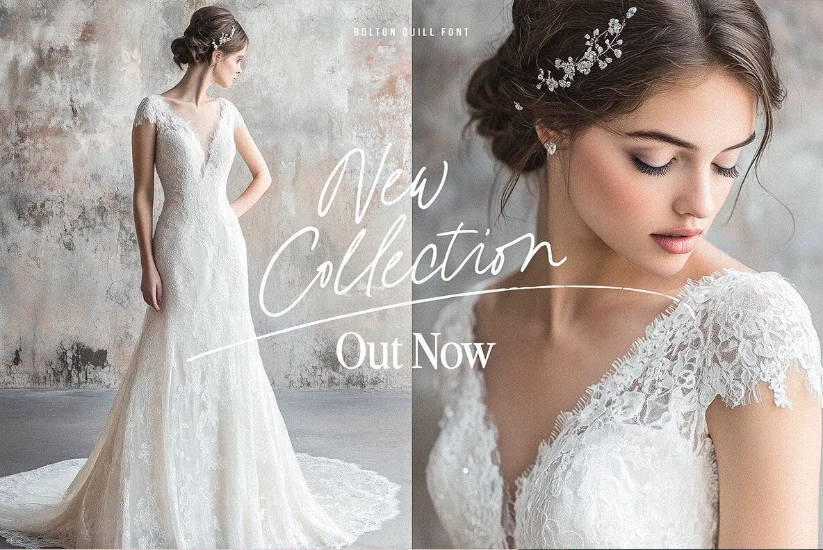 Bolton Quill Script Font - YouWorkForThem