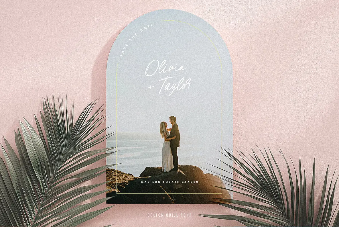 Bolton Quill Script Font - YouWorkForThem