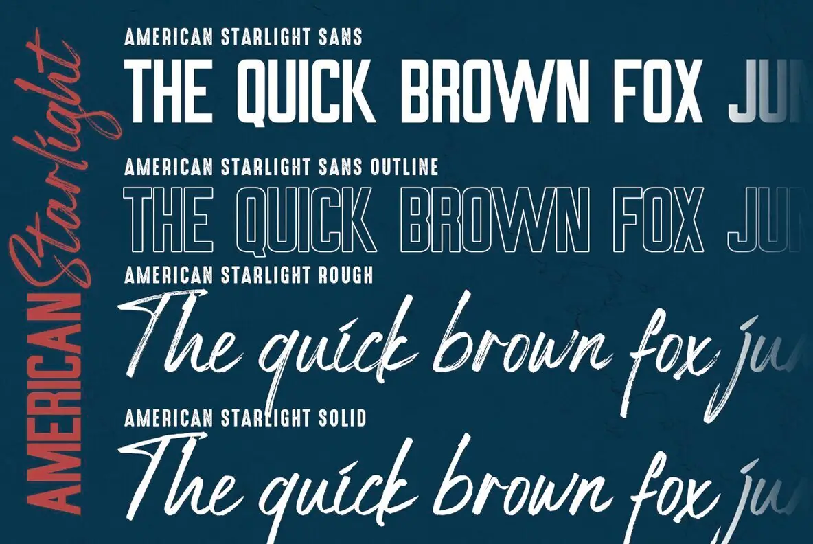American Starlight Font - YouWorkForThem