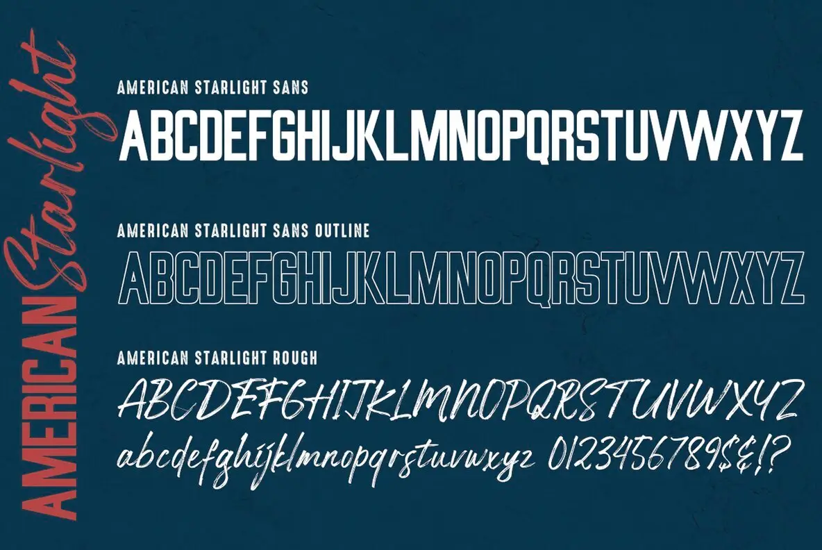 American Starlight Font - YouWorkForThem