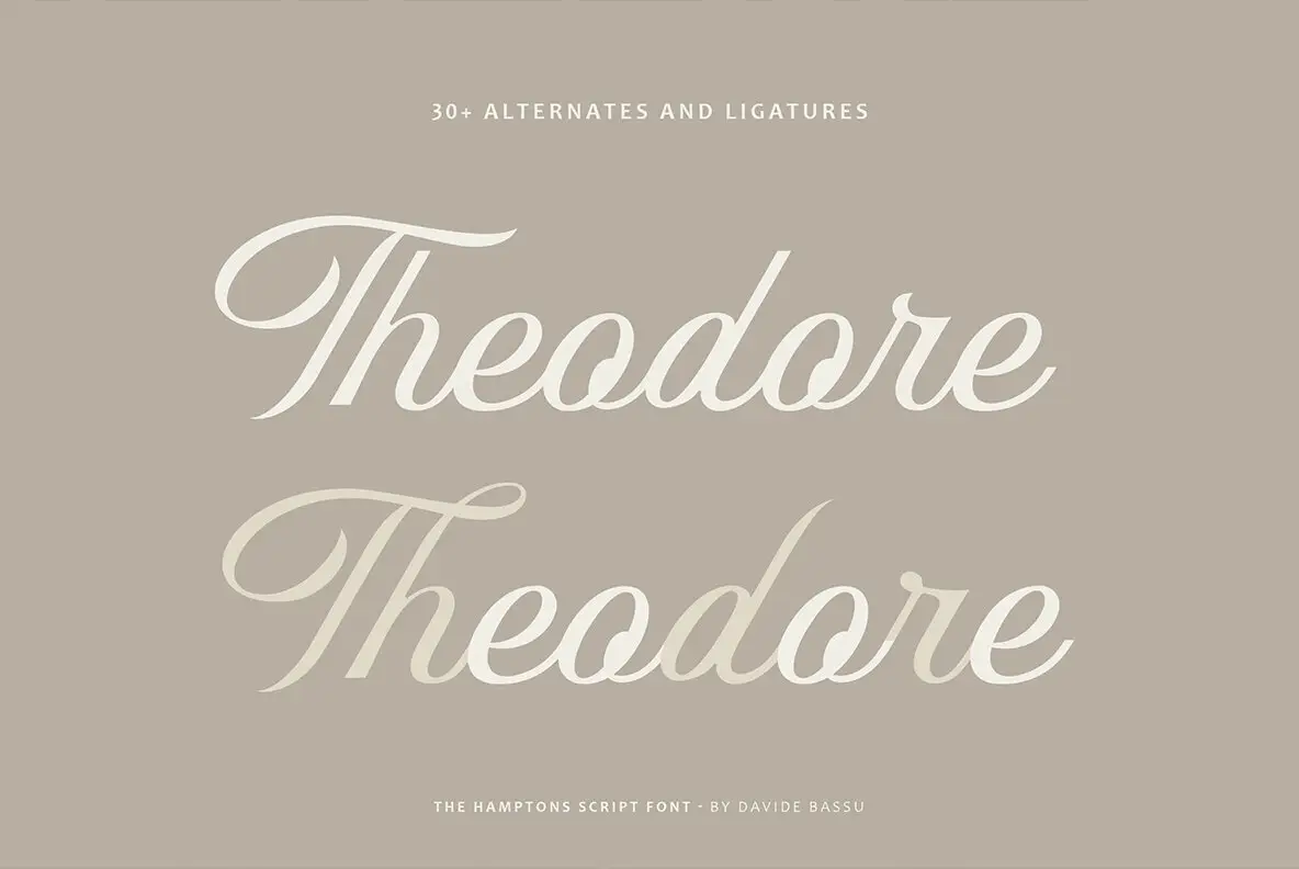 The Hamptons Font - YouWorkForThem