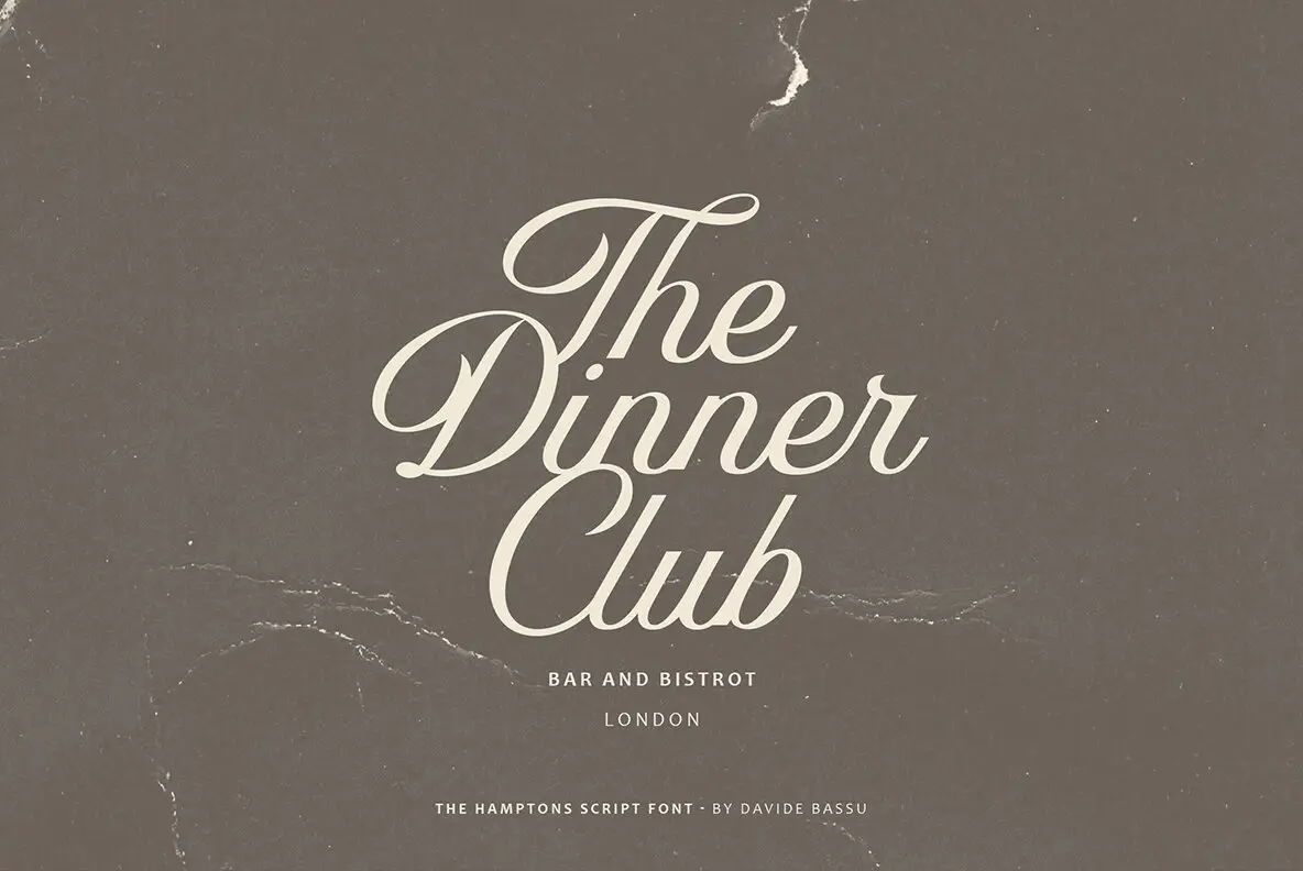 The Hamptons Font - YouWorkForThem