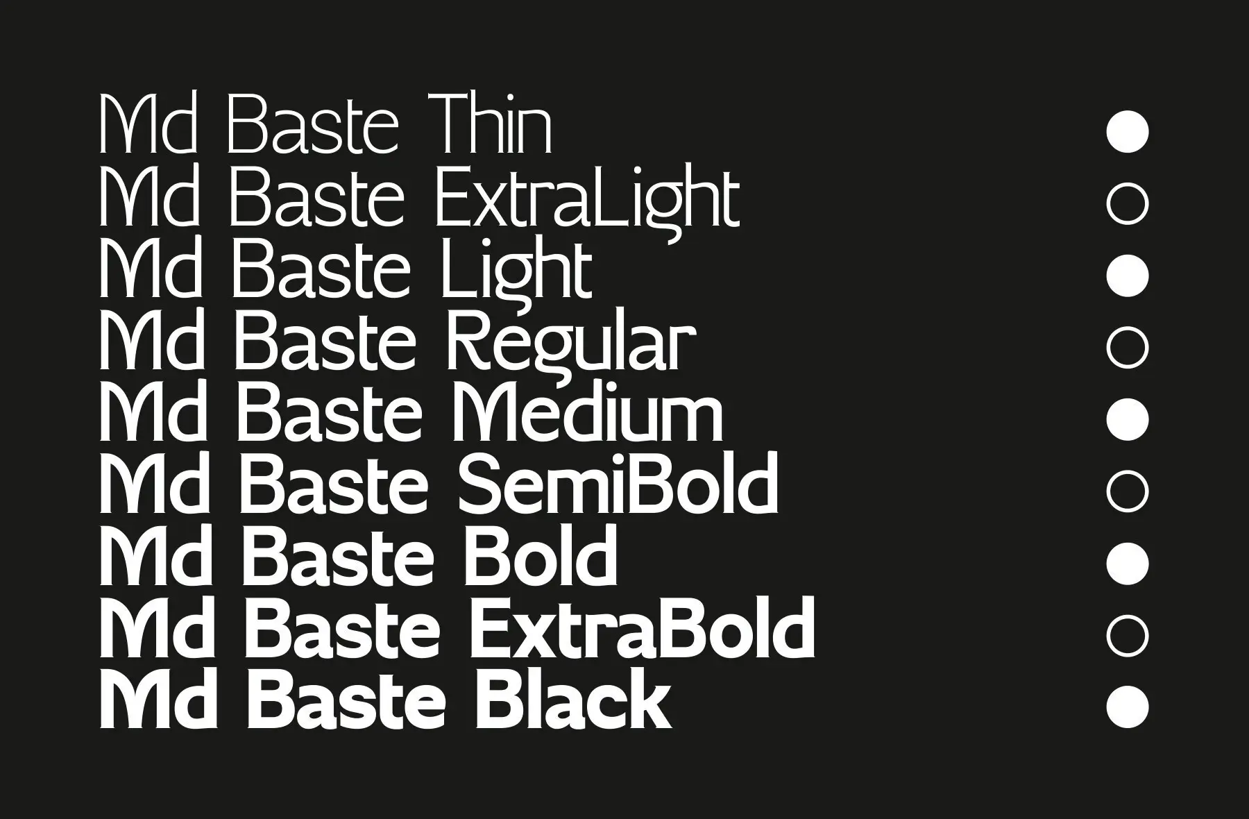 Md Baste Font - YouWorkForThem