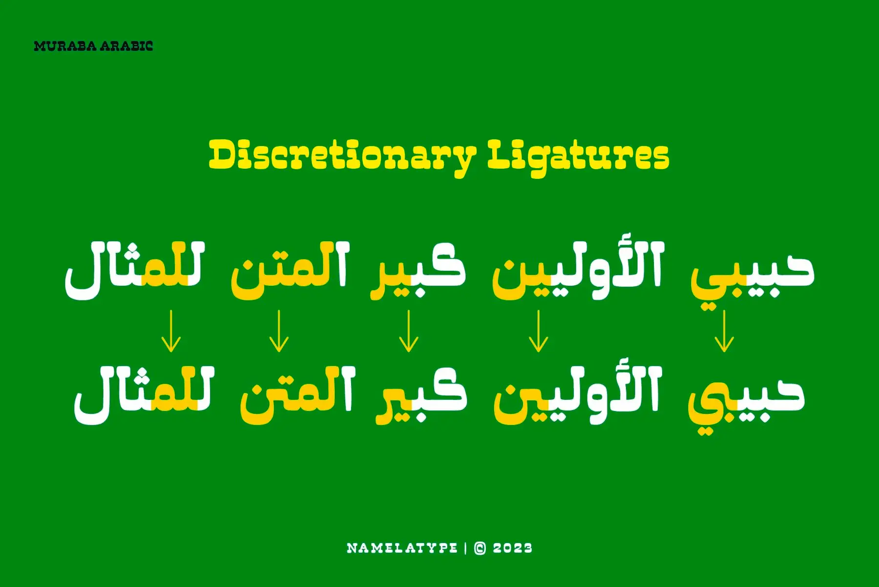 Muraba Arabic Font - YouWorkForThem