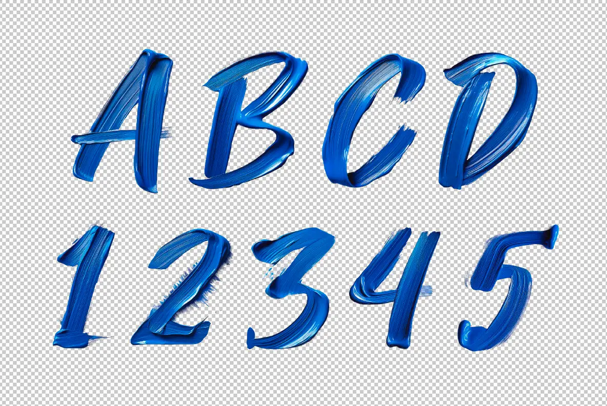 Blue Paint Stroke Font - FontPath