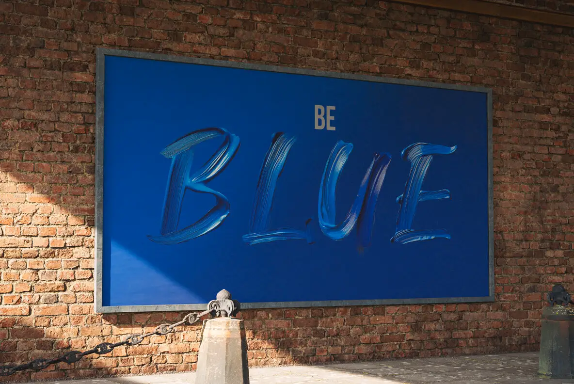 Blue Paint Stroke Font - FontPath