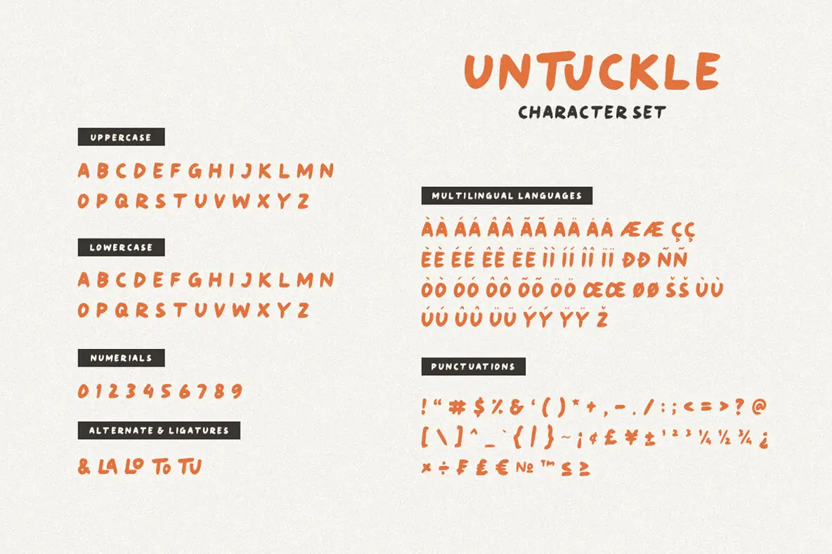 Untuckle Font - YouWorkForThem