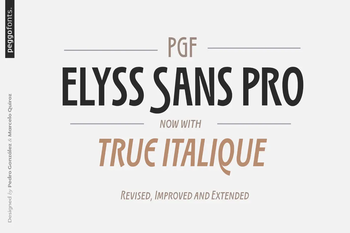 PGF Elyss Sans Pro Font - YouWorkForThem